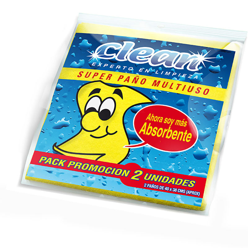 Pack Paño Clean 38x40 Cm. – Té y Más