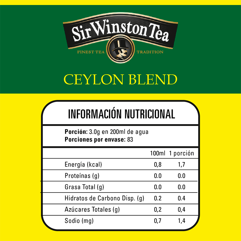 Sir Winston tea Hojas, 250 grs. – Té y Más